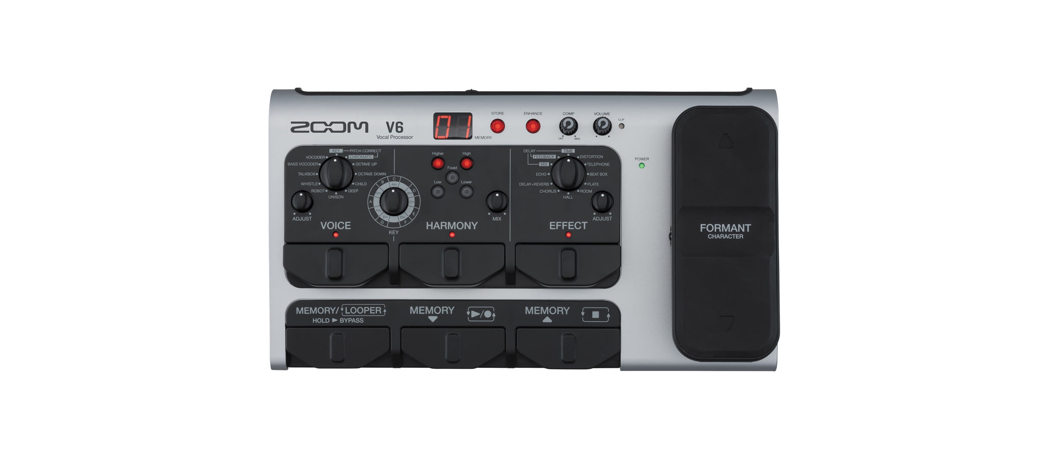 Zoom V6 SP Vocal Proc|hoogwaardige effecten | Dijkman Muziek