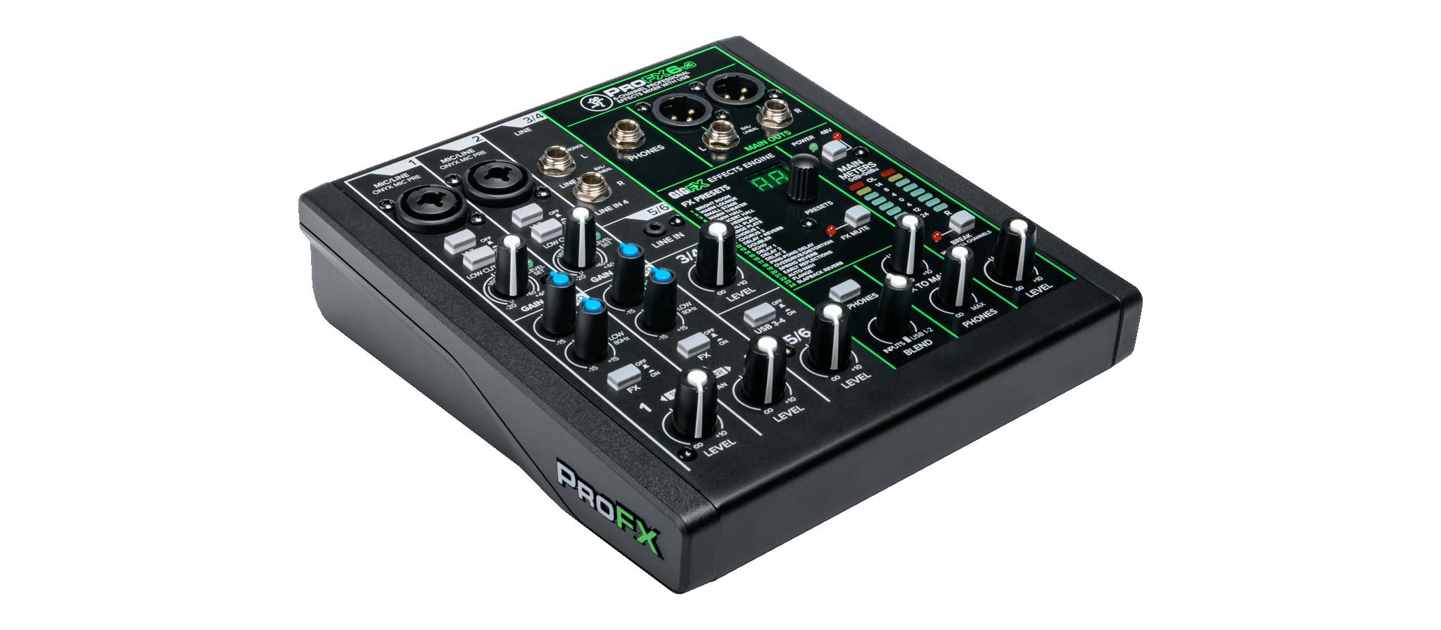 Mackie ProFX6v3 6-Channel USB Mixer | Dijkman Muziek