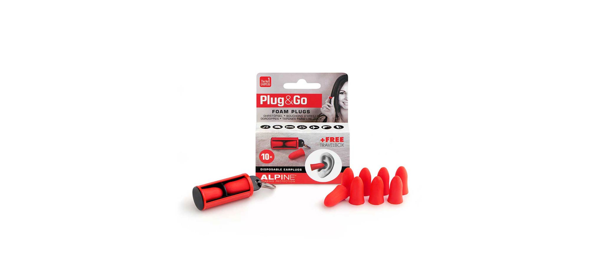 Alpine Plug&Go oordoppen |zachte oordoppen|DijkmanMuziek