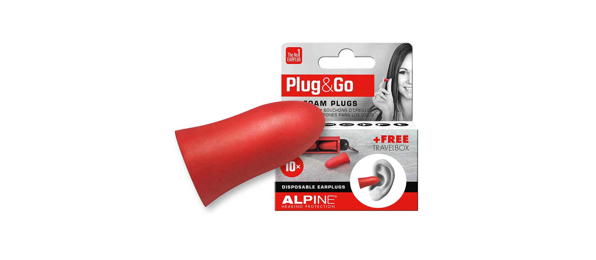 Alpine Plug&Go oordoppen |zachte oordoppen|DijkmanMuziek