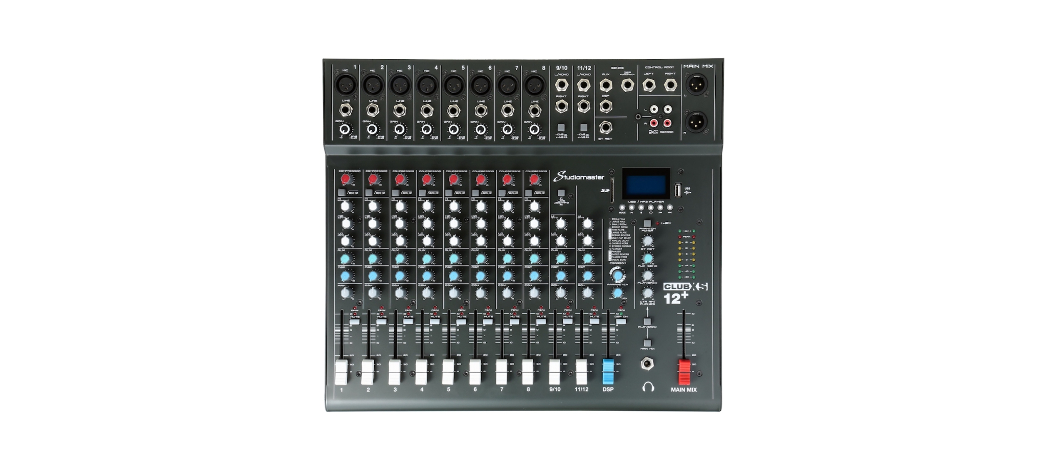 Studiomaster|Club XS 12+ mixer|DijkmanMuziek