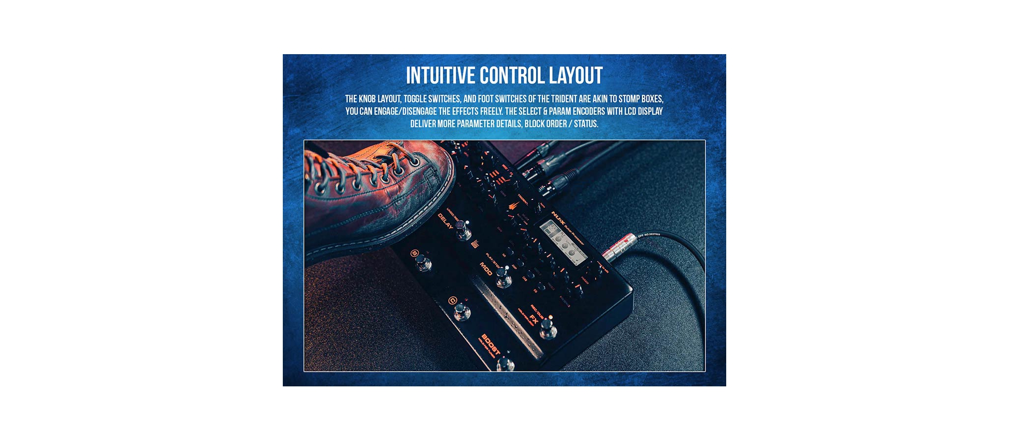 NUX NME-5 modeling guitar processor TRIDENT