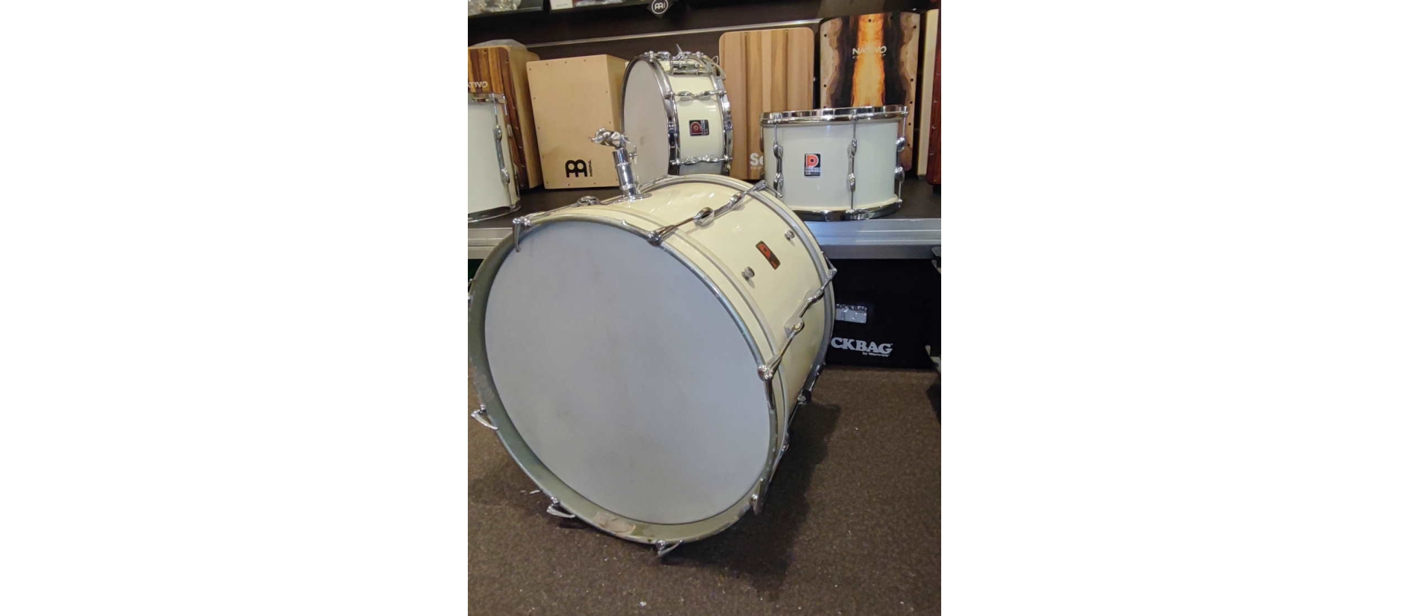 Premier Vintage Ketels set 50s 60s White Duroplastic | DijkmanMuziek
