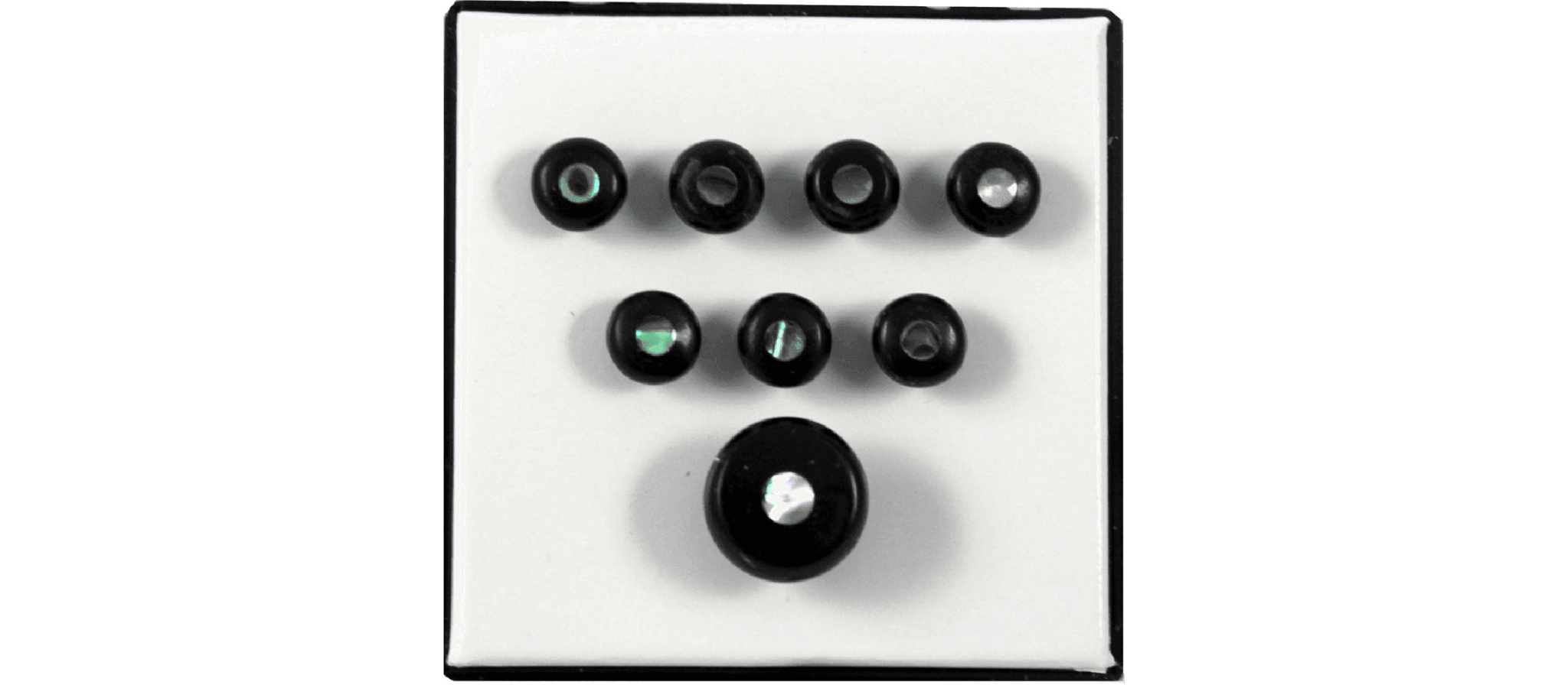 Martin Bridge Pins Black With Pearl Dot | DijkmanMuziek